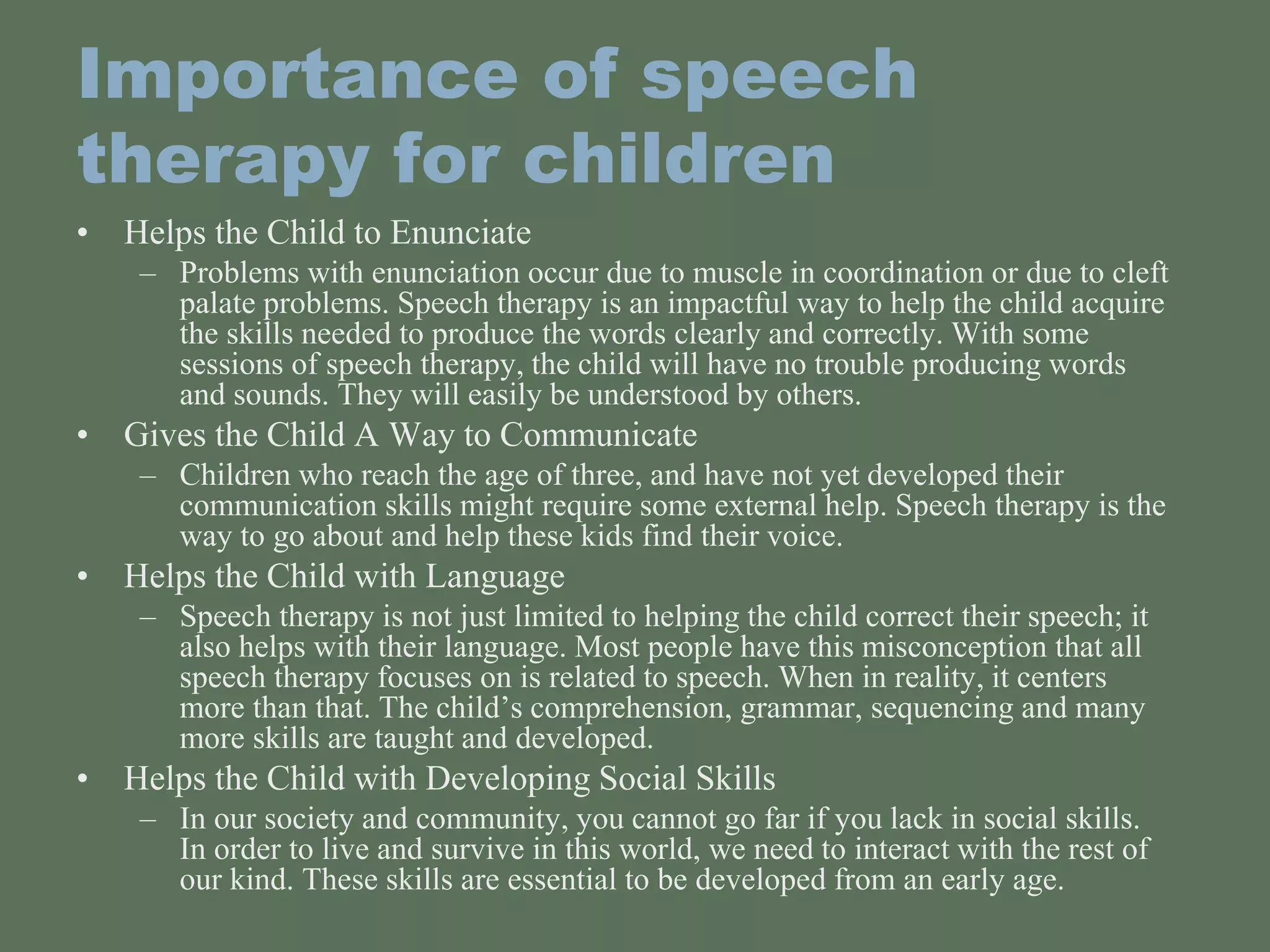 A more about speech therapy | PPTX