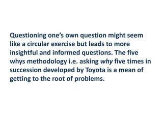 A more beautiful question | PPTX