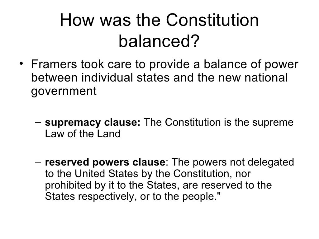 A more perfect union