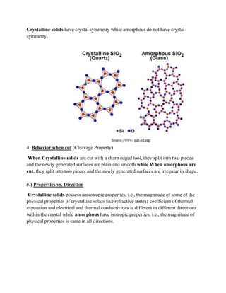 Amorphous and crystalline solids by www.topcoaching.com