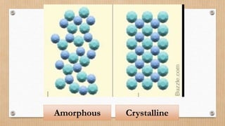 AMORPHOUS and CRYSTALLINE SOLIDS.pptx