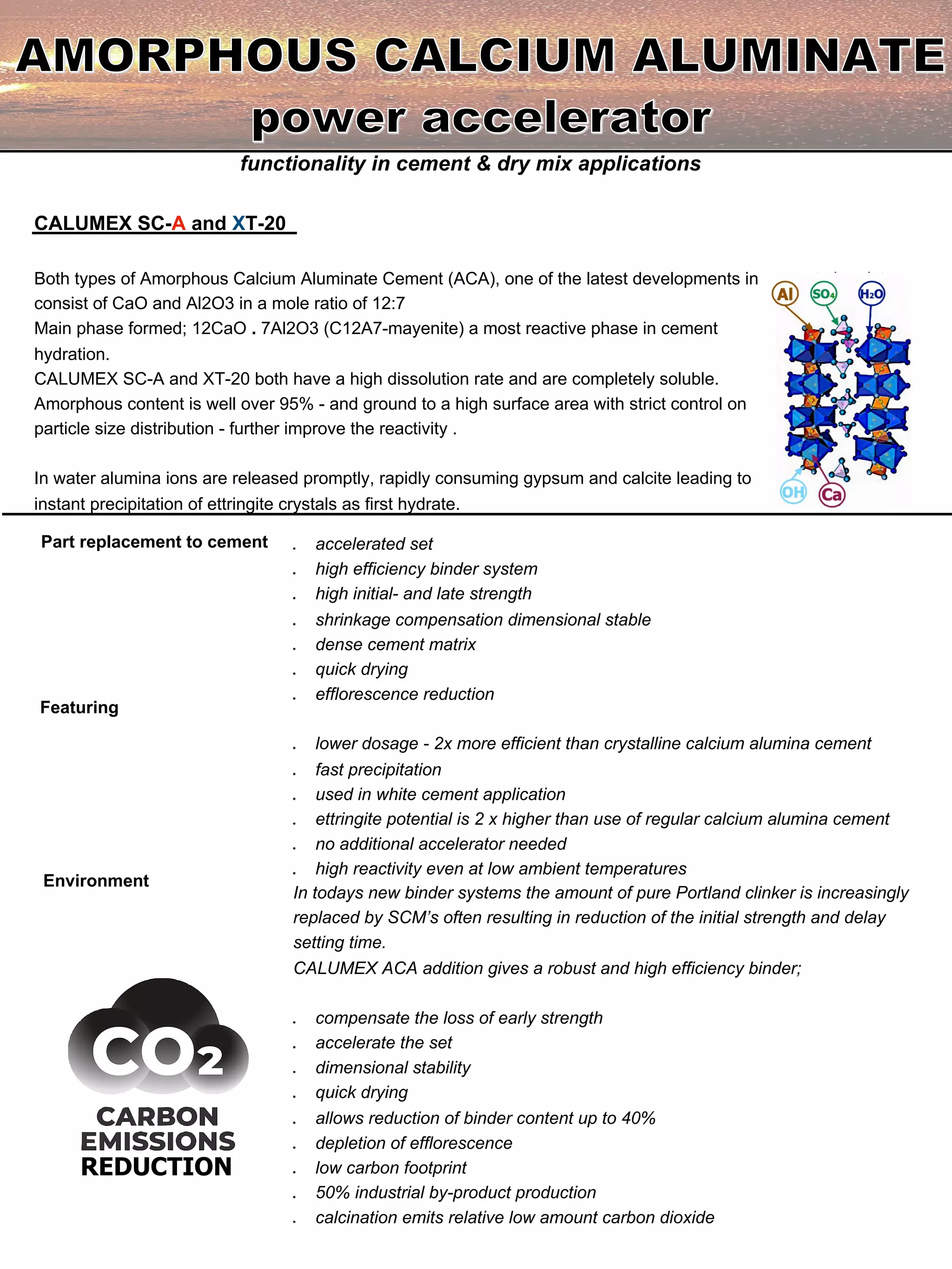 Amorphous Calcium Aluminate Cement | PDF