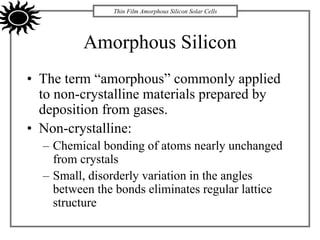 Amorphous si | PDF