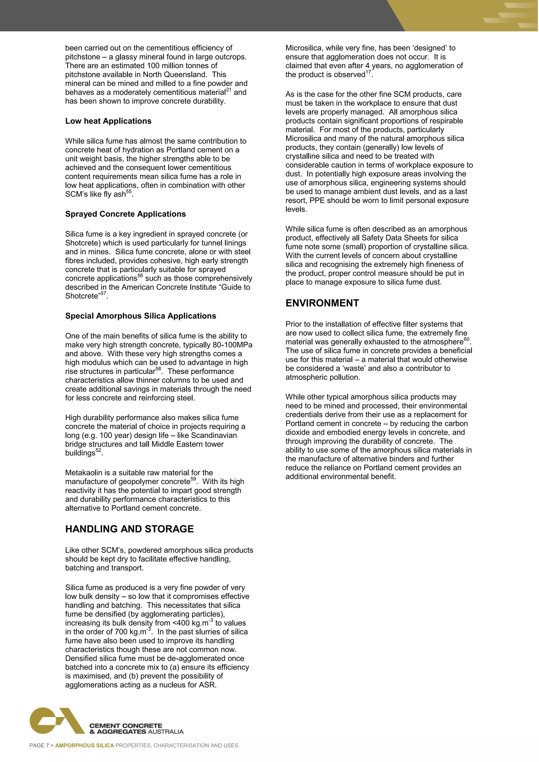 Amorphous silica properties characterisation and uses | PDF