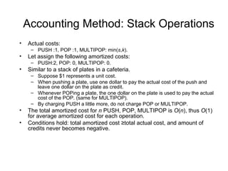 Amortized analysis | PPT