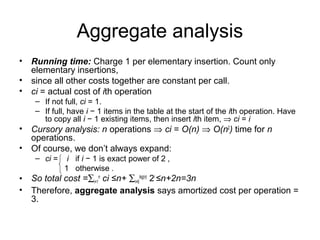 Amortized analysis | PPT