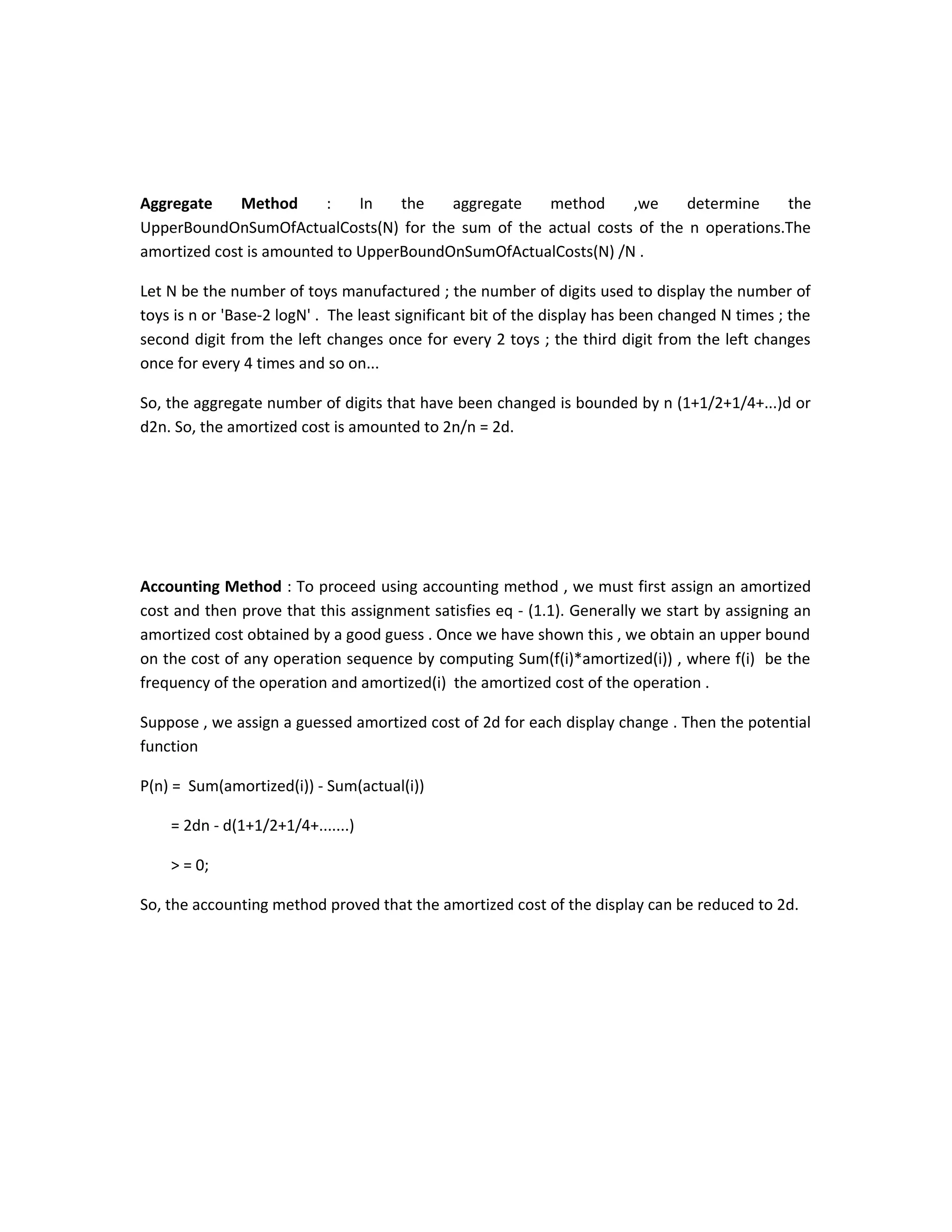 Amortized complexity | PDF