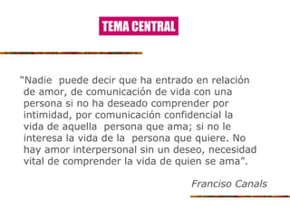 La persona y el amor | PPT