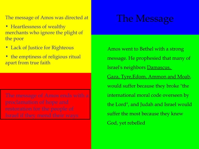 Amos | PPT | Christianity | Religion & Spirituality