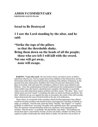 Amos 9 commentary | PDF