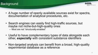 AMOS: the EPA database of analytical methods and open mass spectral ...