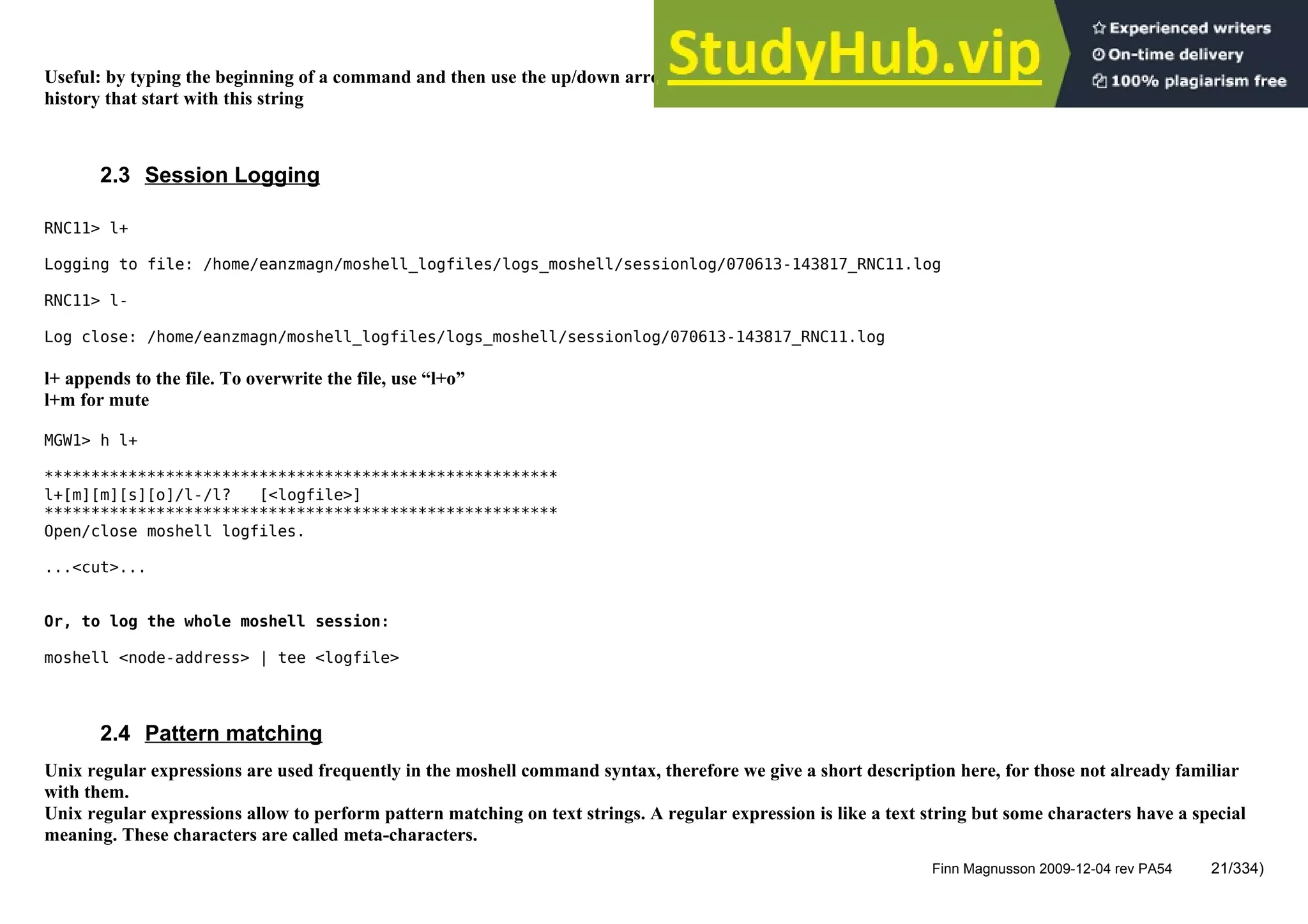 AMOS MOSHELL OVERVIEW | PDF