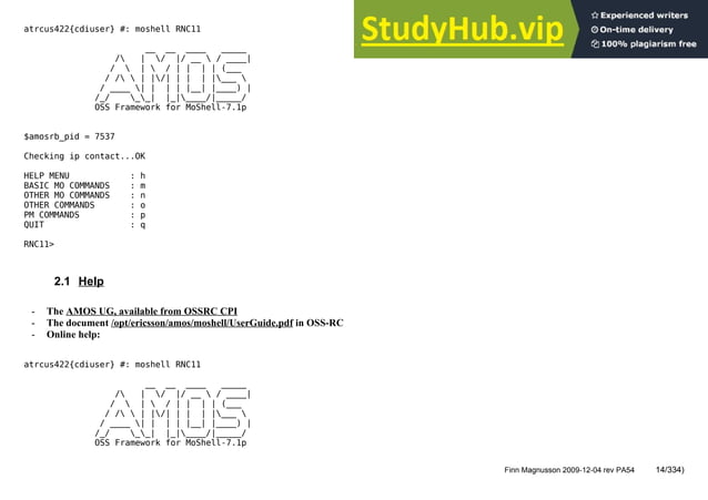 AMOS MOSHELL OVERVIEW | PDF