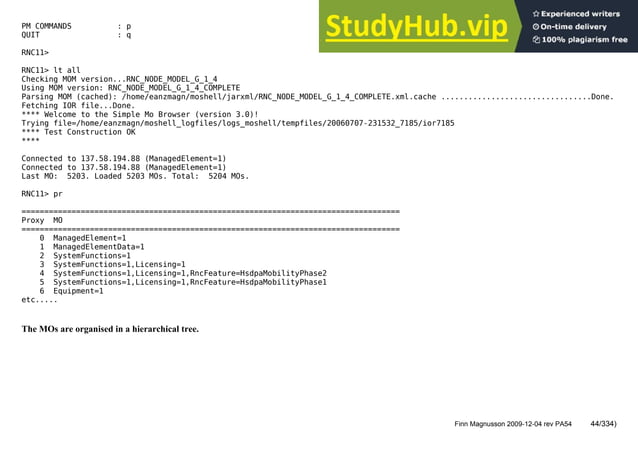 AMOS MOSHELL OVERVIEW | PDF