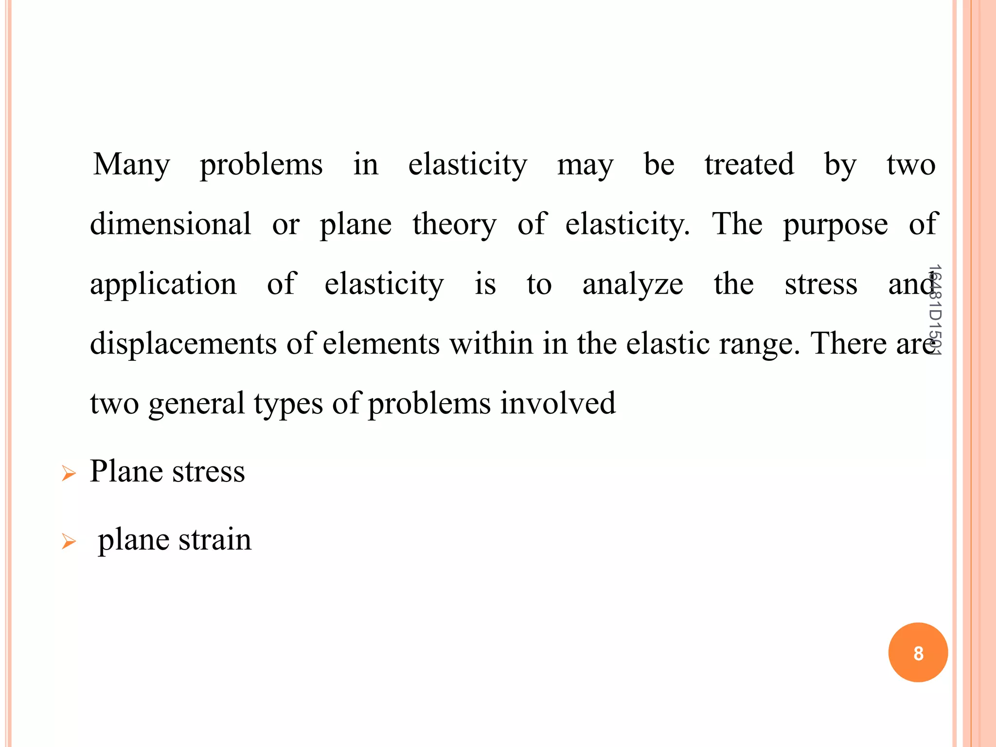 theory of elasticity | PPTX