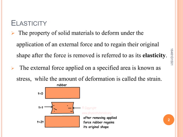 theory of elasticity | PPTX | Physics | Science