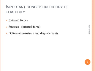 theory of elasticity | PPTX