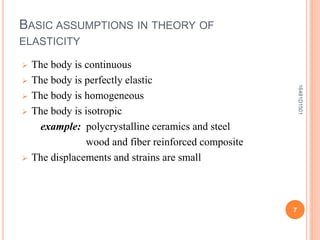 theory of elasticity | PPTX