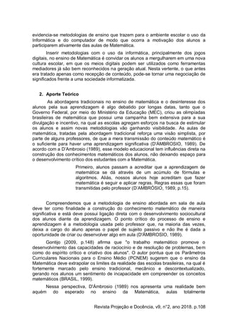 A MOTIVAÇÃO NAS AULAS DE MATEMÁTICA A PARTIR DOS JOGOS DIGITAIS DO ...