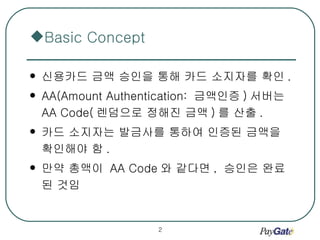 금액인증 (AA:Amount Authentication) | PPT