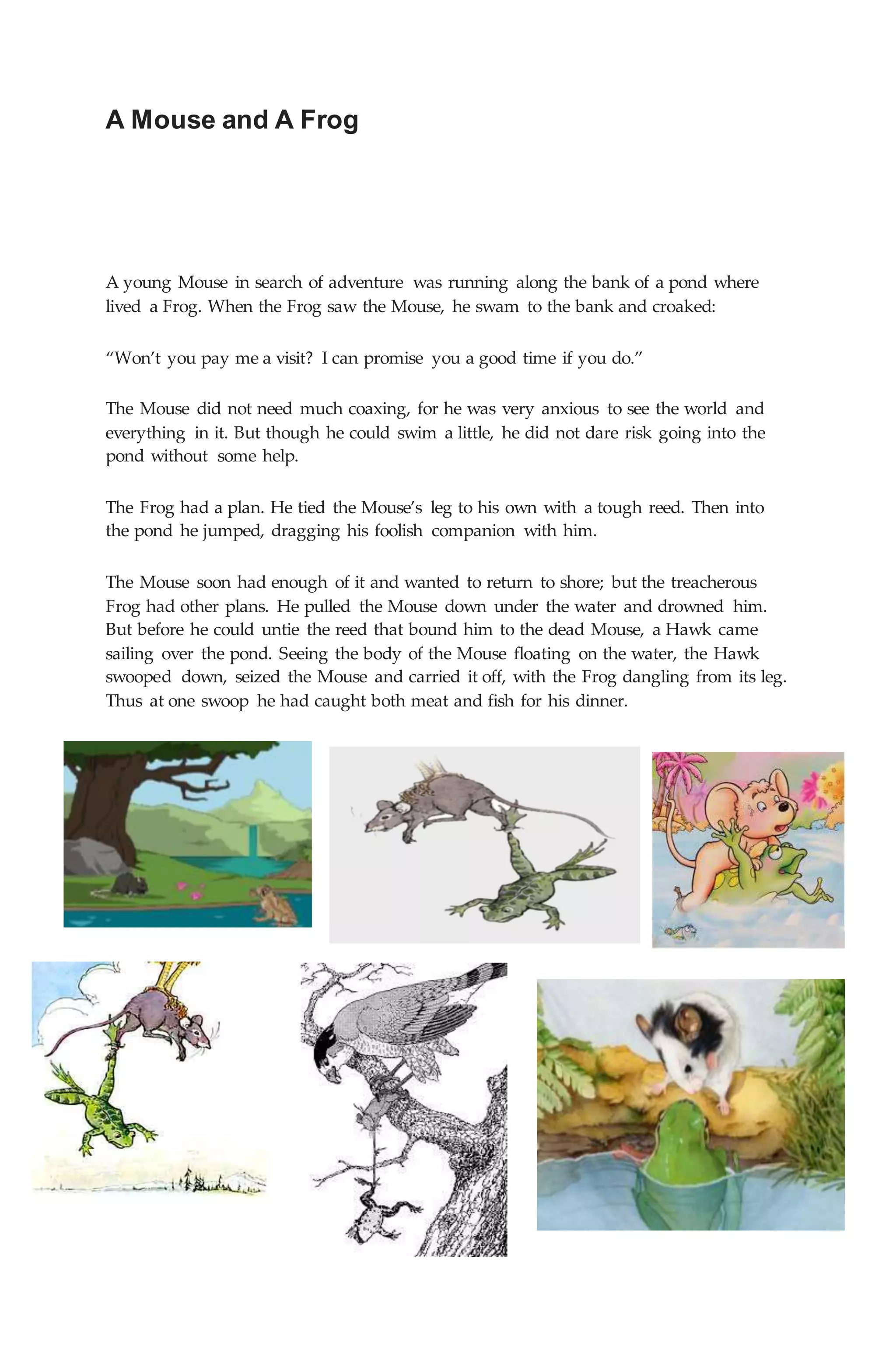 A mouse and a frog | DOCX