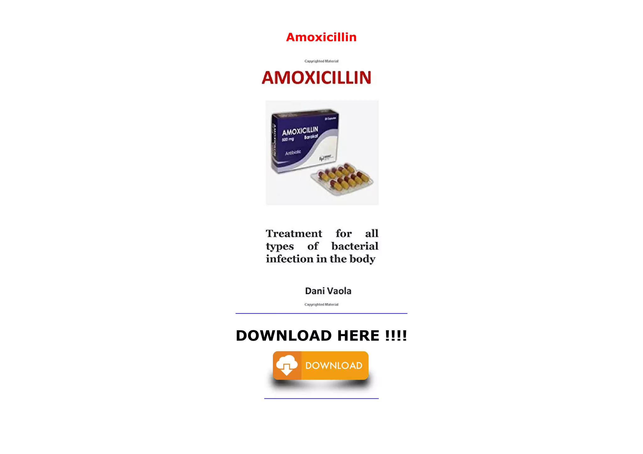 Amoxicillin | PDF