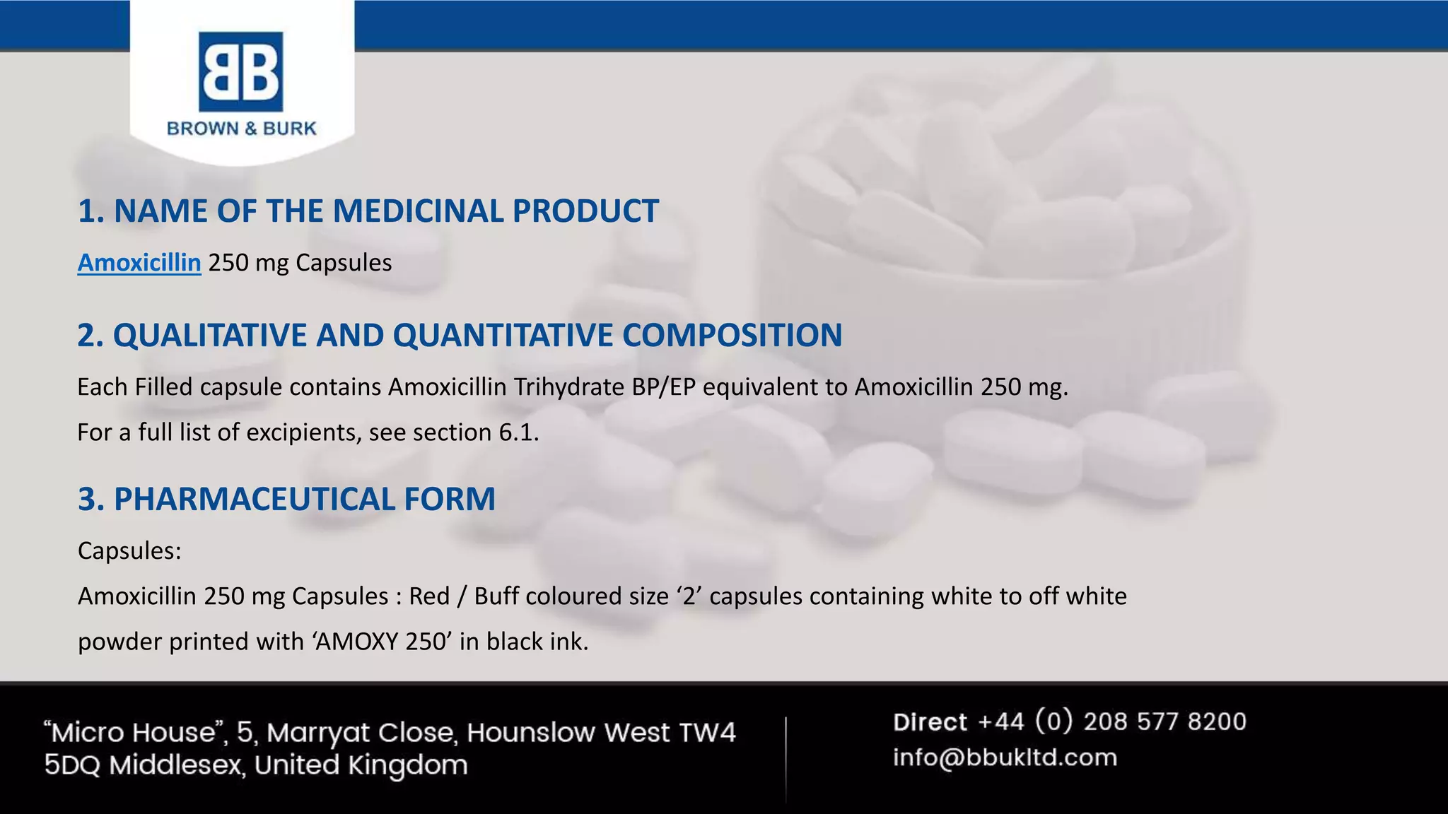 Amoxicillin 250 mg capsules - summary of product characteristics | PPT ...