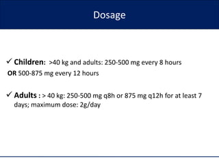 Amoxicillin in dentistry | PPTX
