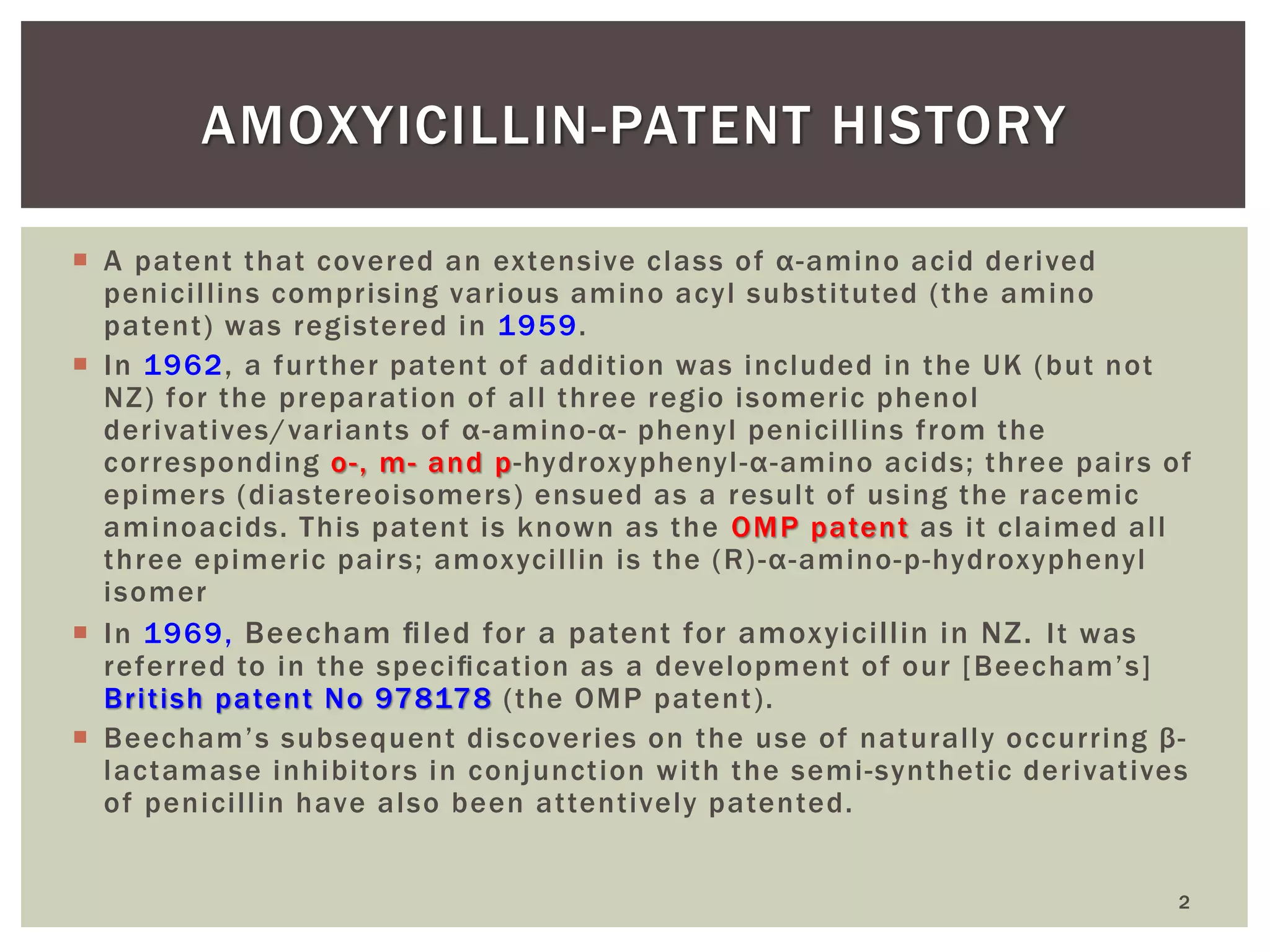 Amoxicillin patent case | PDF