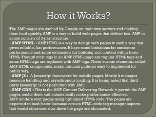 Accelerated Mobile Pages (AMP) | PPT | Web Design and HTML | Internet
