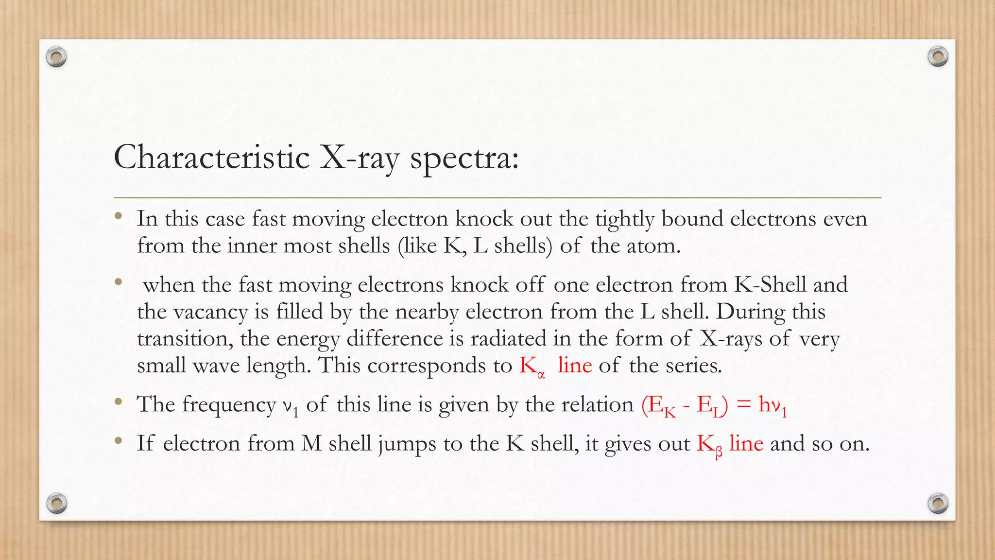 X-RAY SPECTRA | PPTX