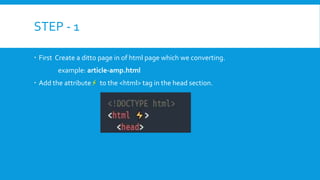 What is Amp (Accelerated Mobile Pages)? | PPT