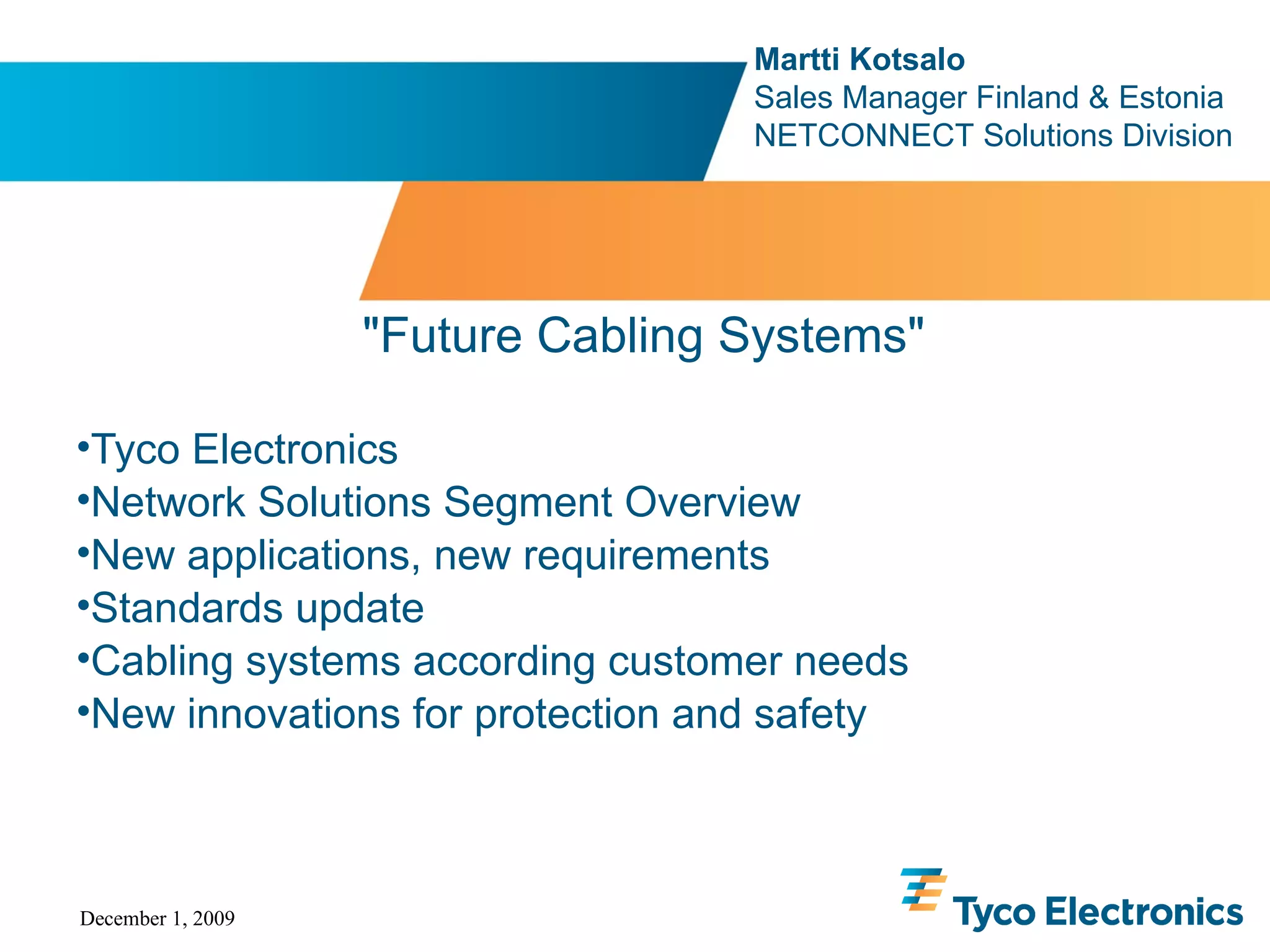 Amp Future Cabling Systems | PPT