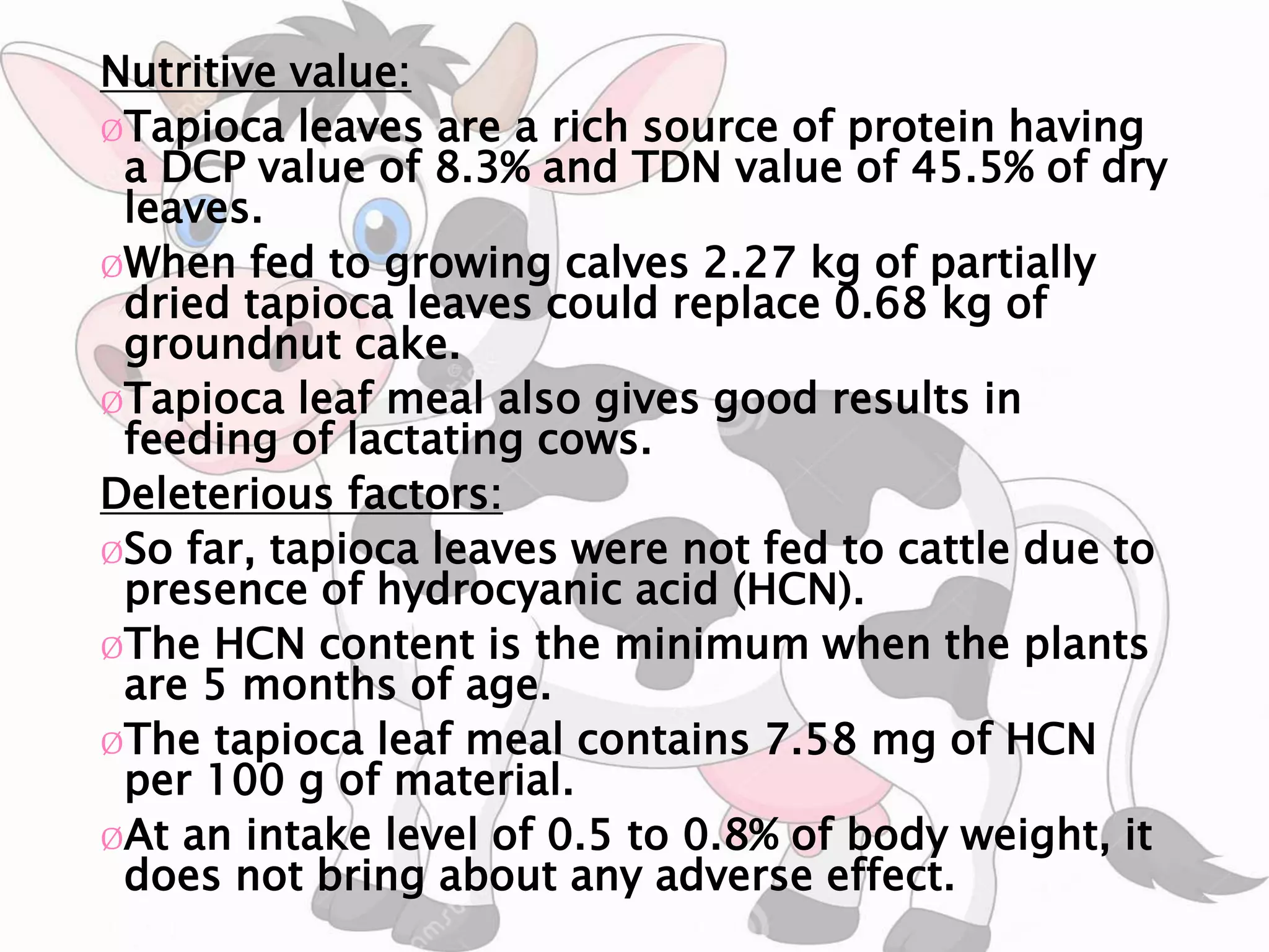 Importance of Tree Fodders for Livestock Rearing and their Nutritive ...