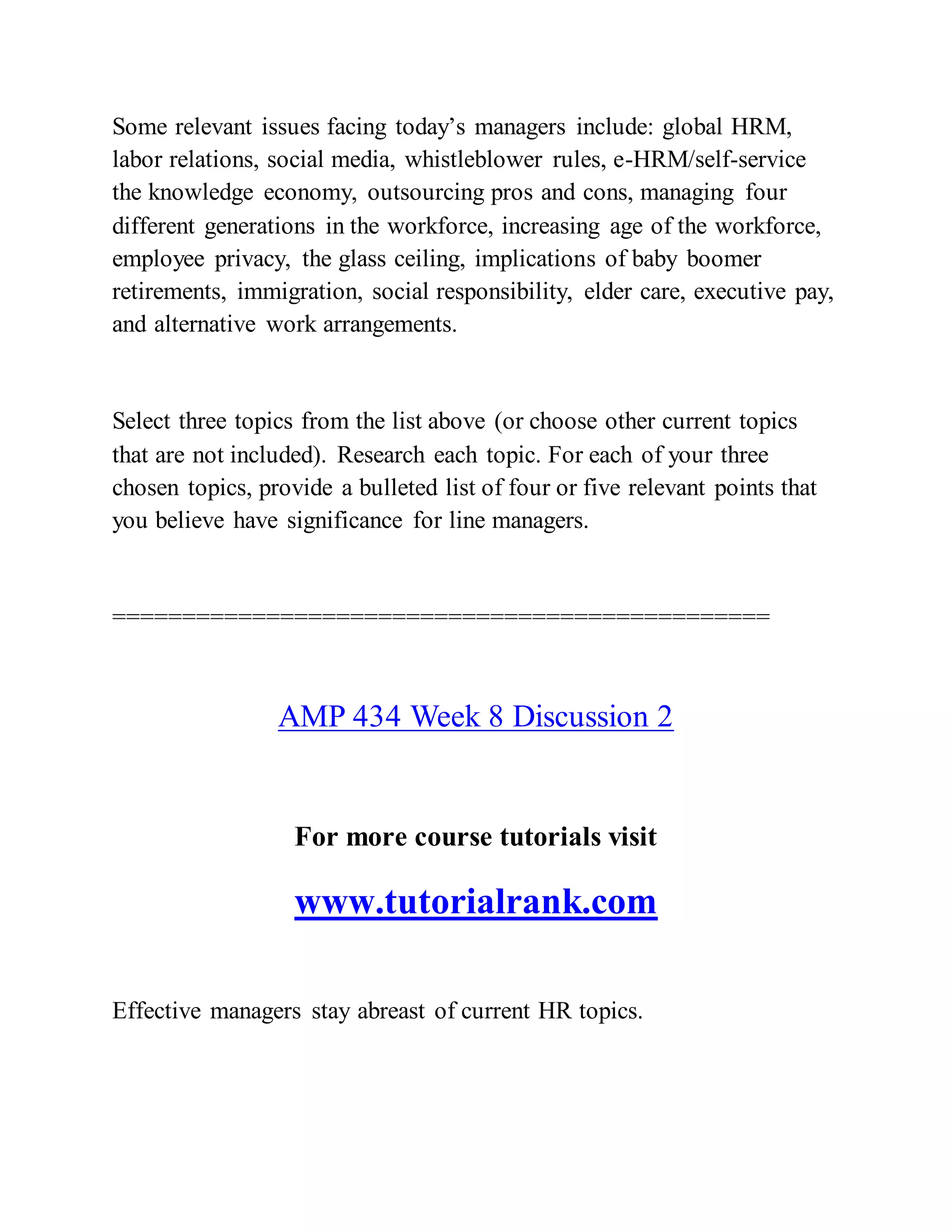 AMP 434 Inspiring Innovation/tutorialrank.com