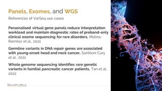 User perspective for somatic variant analysis in VSClinical AMP | PPT