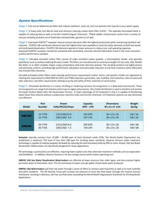 Ampac USA seawater desalination SWRO Watermakers | PDF