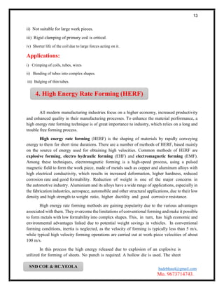 Advanced Manufacturing Processes PDF Full book by badebhau | PDF