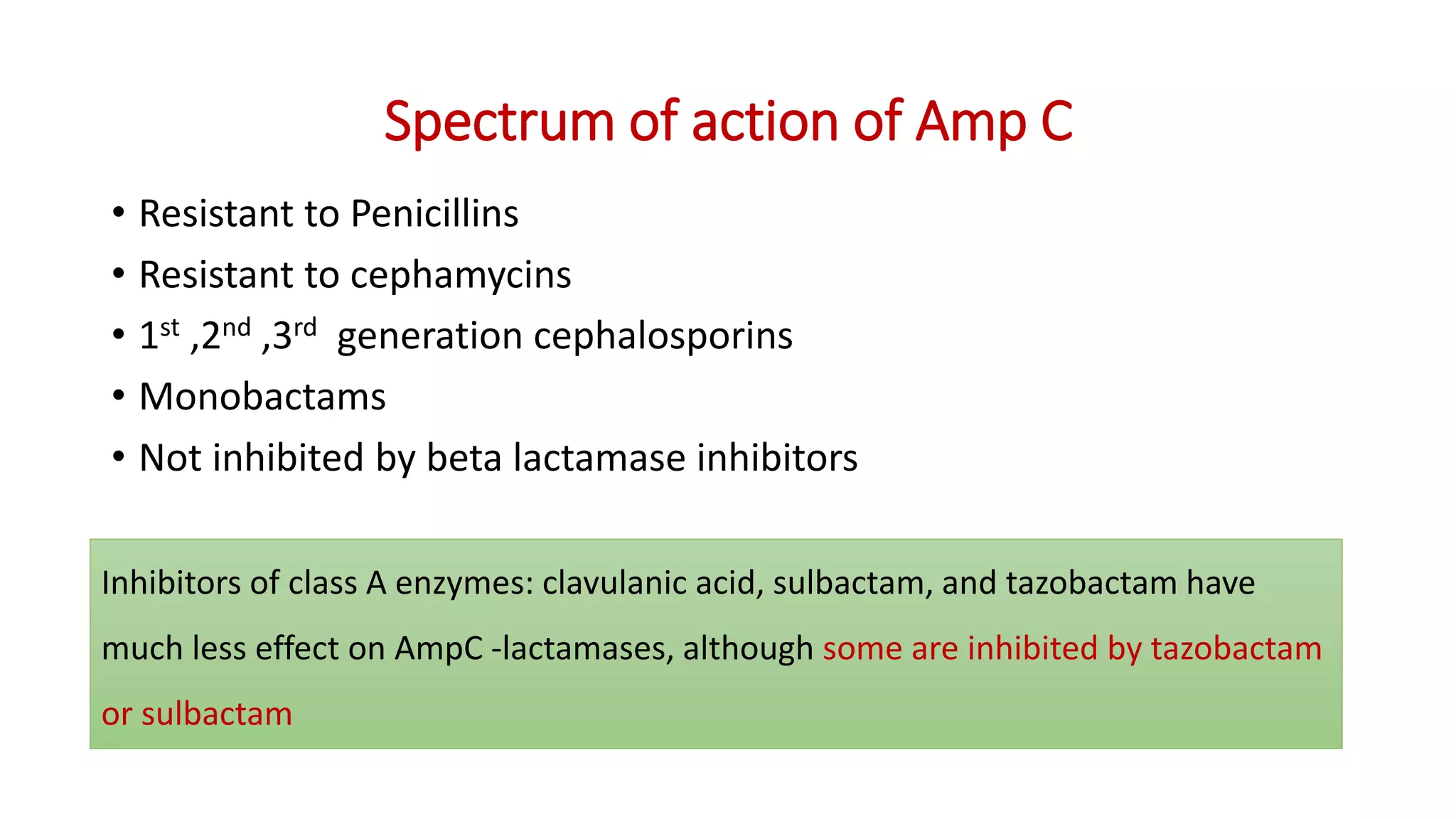 Ampc c beta lactamases | PPTX