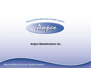 Ampco Manufacturers Inc Corporate Introduction | PPT
