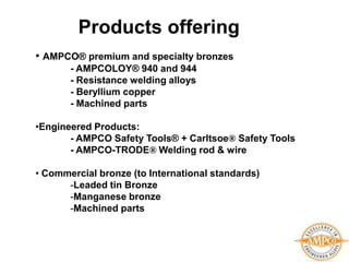 Ampco metal presentation | PDF