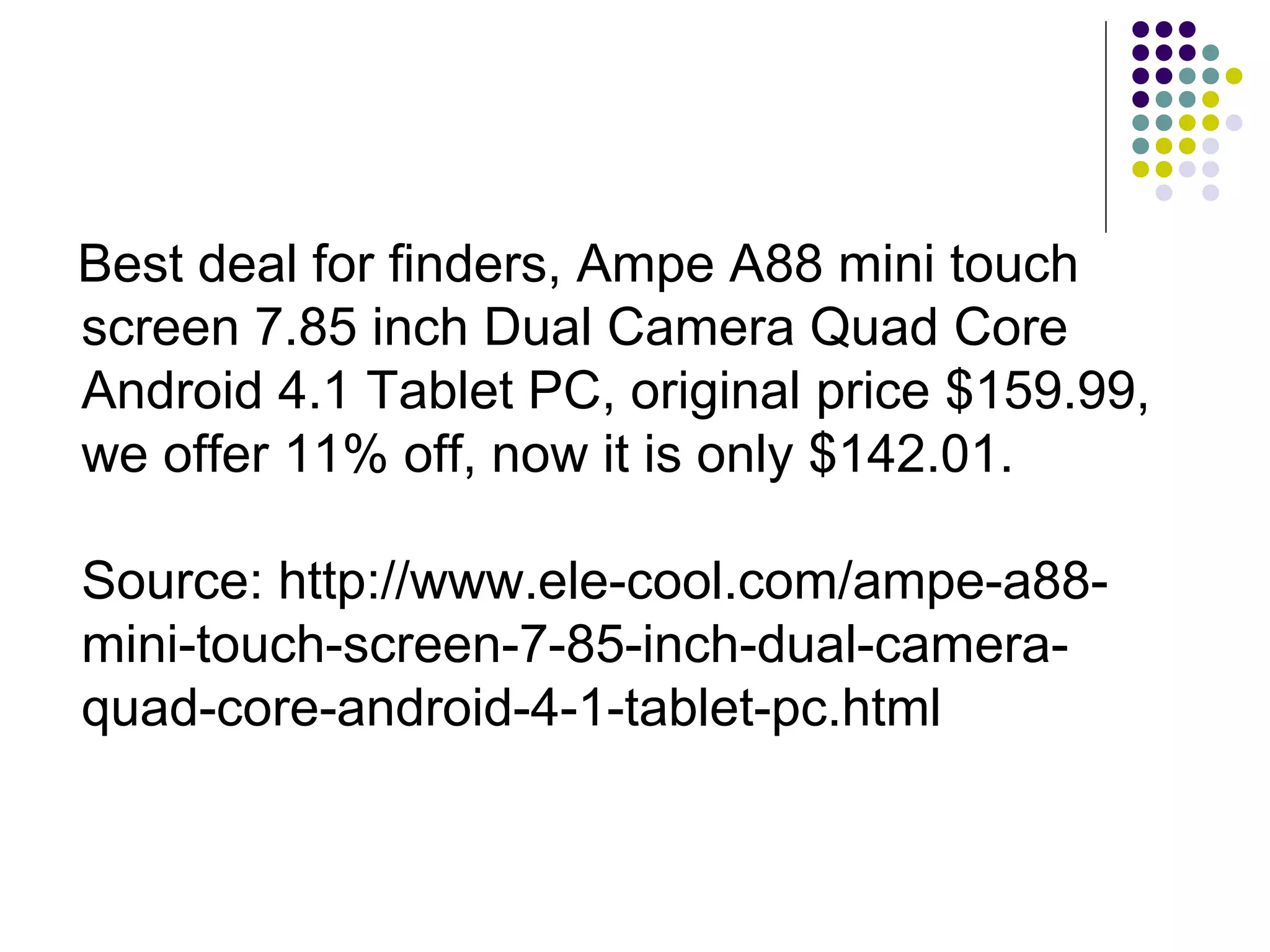 Ampe a88 mini tablet | PPT