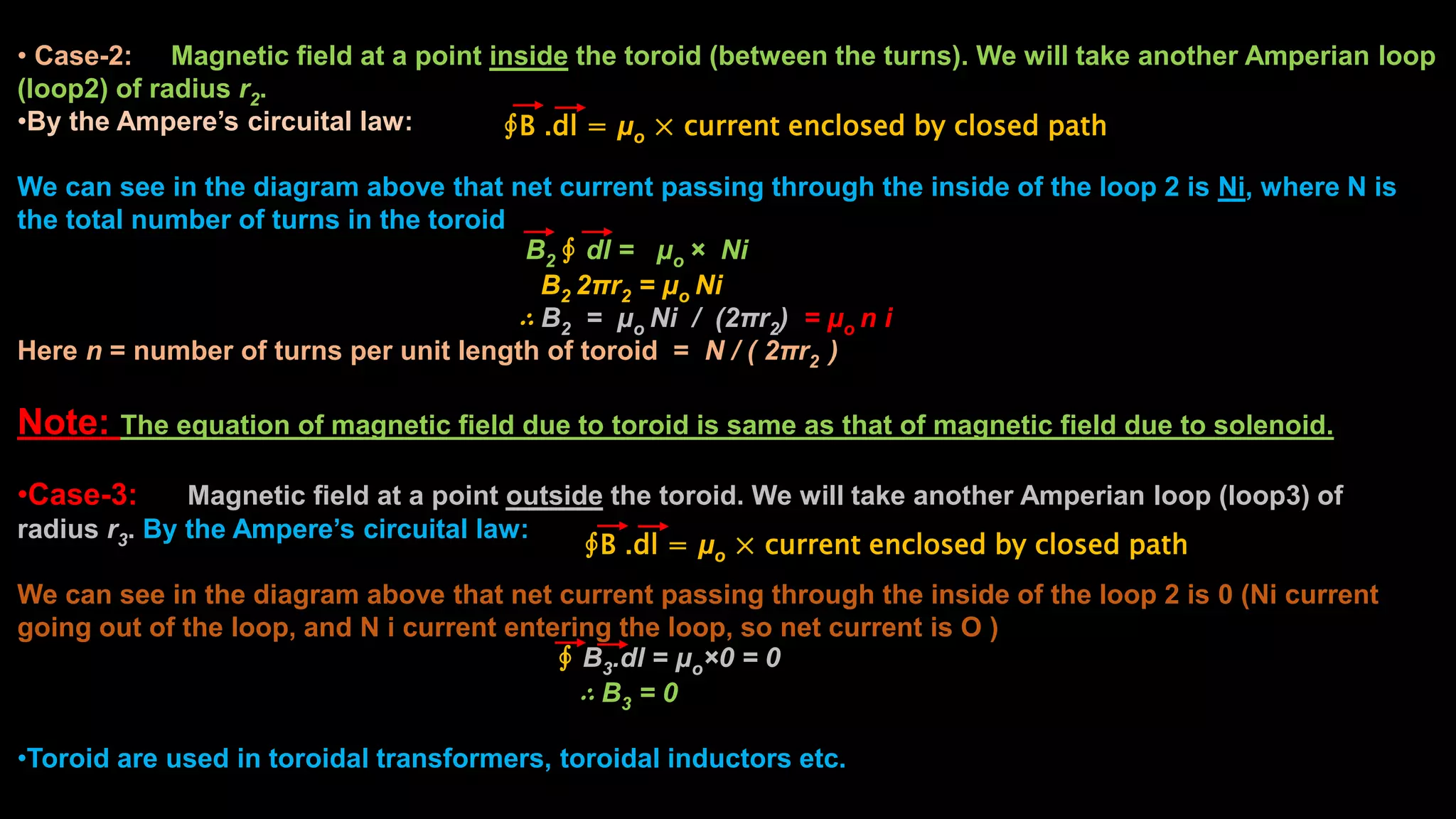 AMPERE’S CIRCUITAL LAW and its applications | PPTX
