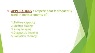 Ampere hour capacity of battery and battery back up calculation | PPTX