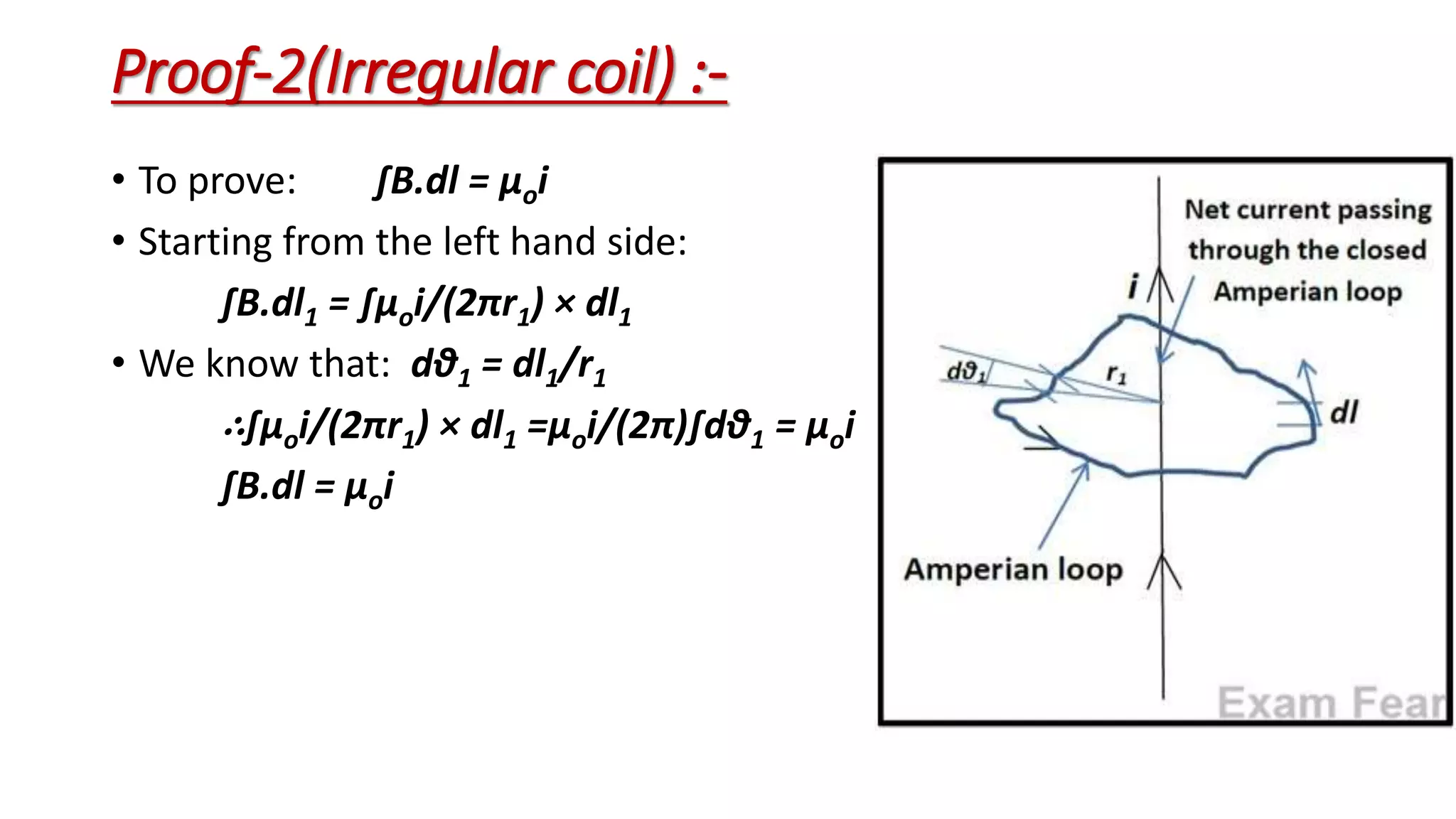 Ampere’s circuital law | PPTX