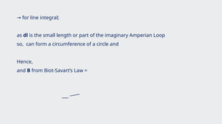 Ampere's Law with applications and its derivations.pptx