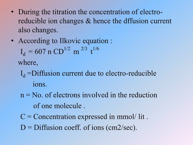 Amperometry | PPTX | Chemistry | Science