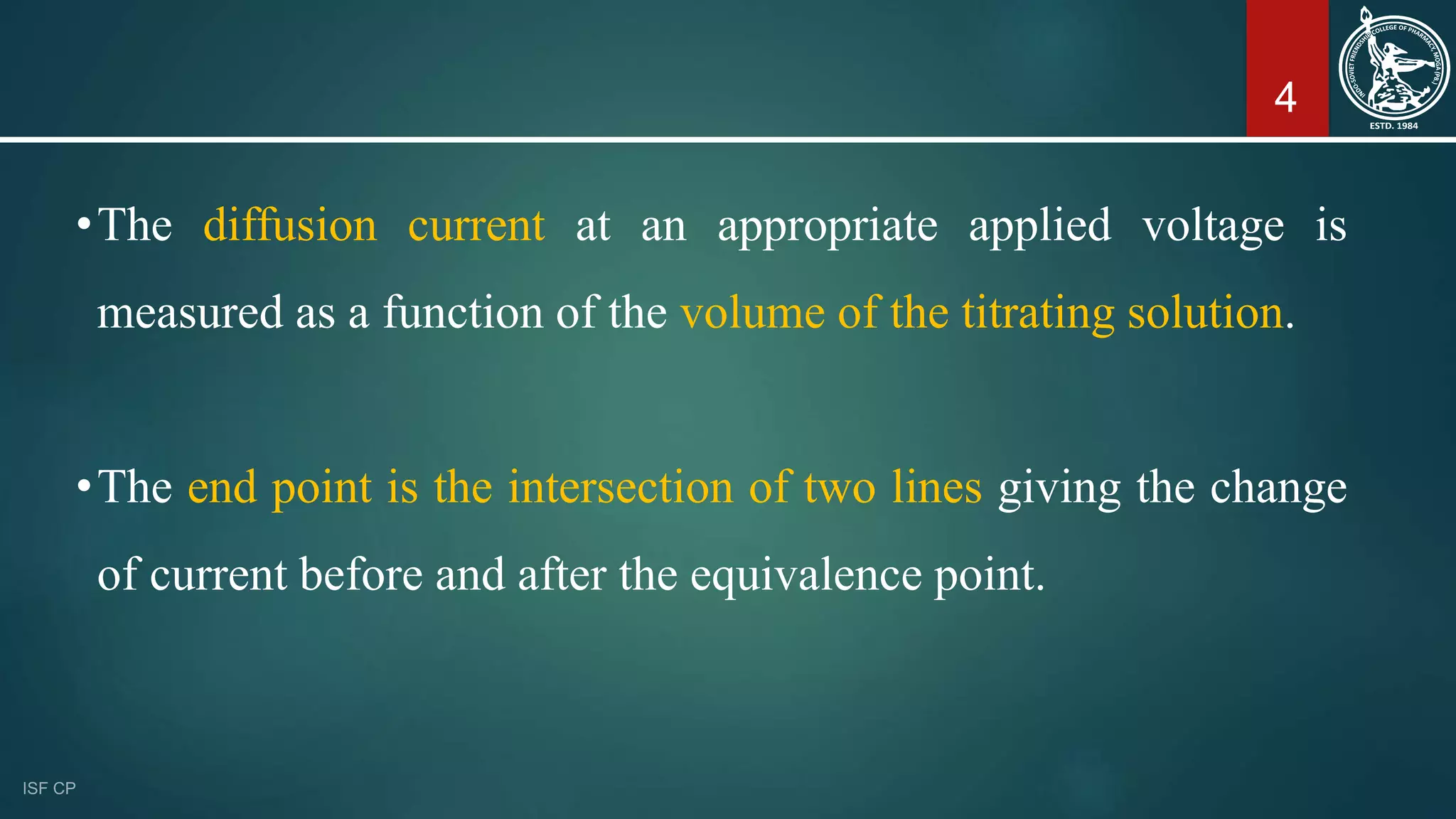 Amperometric Titrations | PPTX