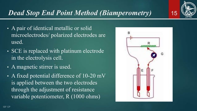 Amperometric Titrations | PPTX | Chemistry | Science