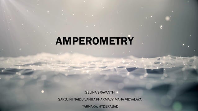 Amperometry | PDF | Chemistry | Science